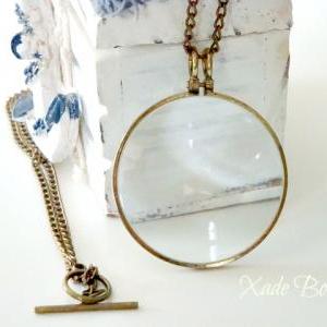 Handmade Monocle Lens ,long Necklace on Luulla