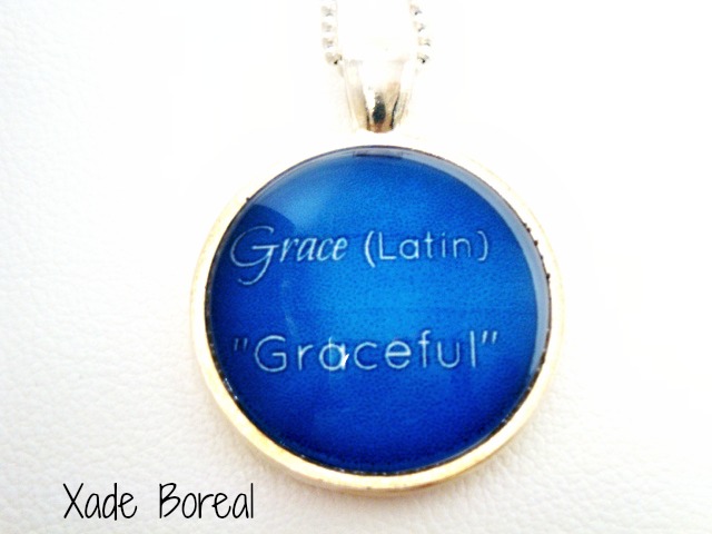Name Meaning Necklace, Grace on Luulla